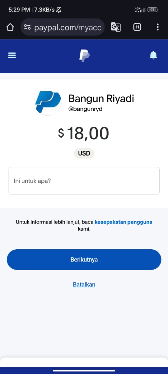 Tutorial Transfer PayPal